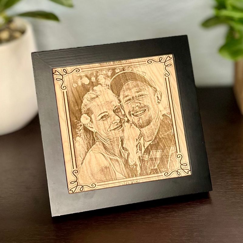 Stateline Woodshine - Personalized Laser-Engraved Wooden Photos